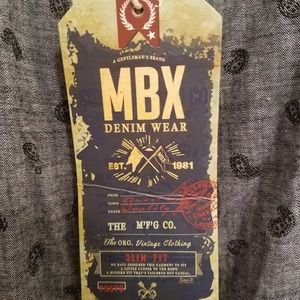 Mbx | Shirts | Nwt Mbx Denim Wear Slim Fit Button Down Shirt | Poshmark